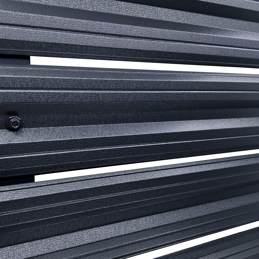 Sipca metalica - orizontala - gri atlantic dublu | RAL 7016